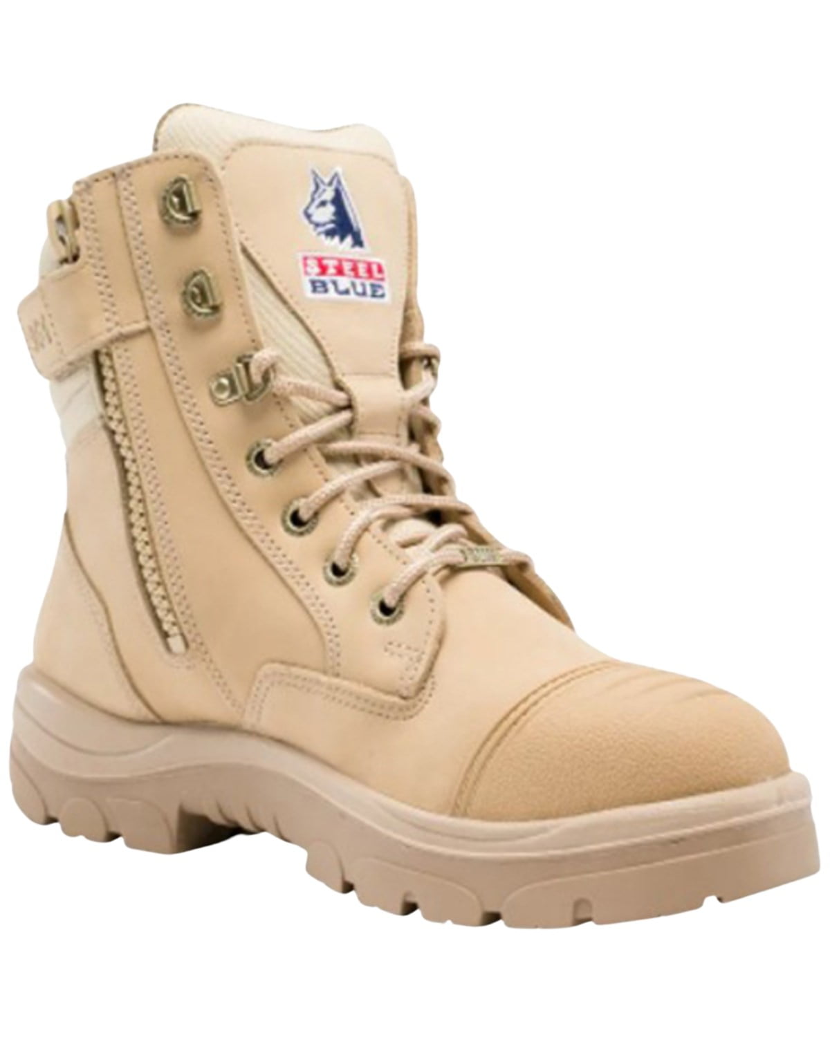 Steel Blue Work Boots Mens Southern Cross 6 Inch Slip Resistant Steel ...