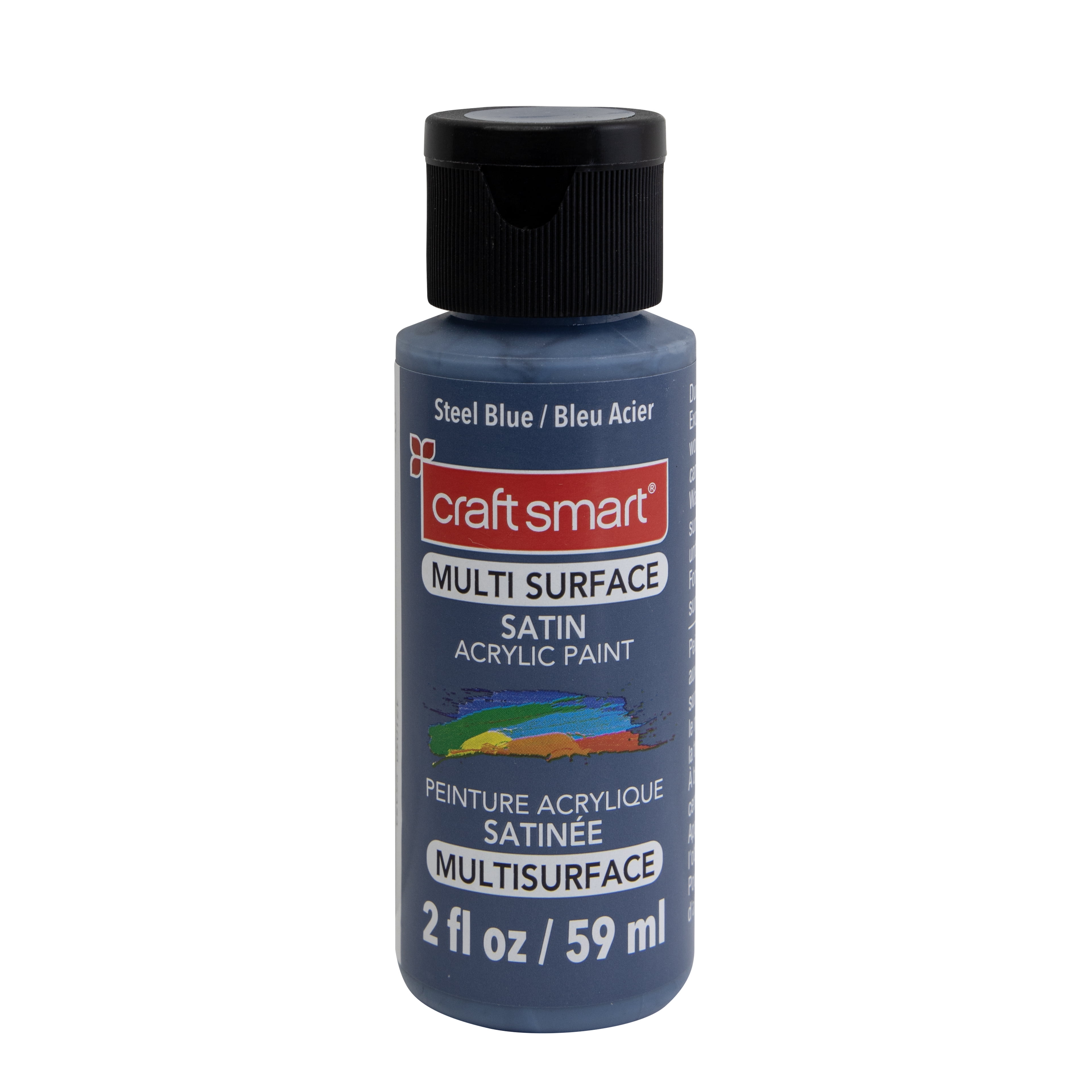 Steel Blue Multi-Surface Premium Satin Acrylic Paint by Craft Smart ...