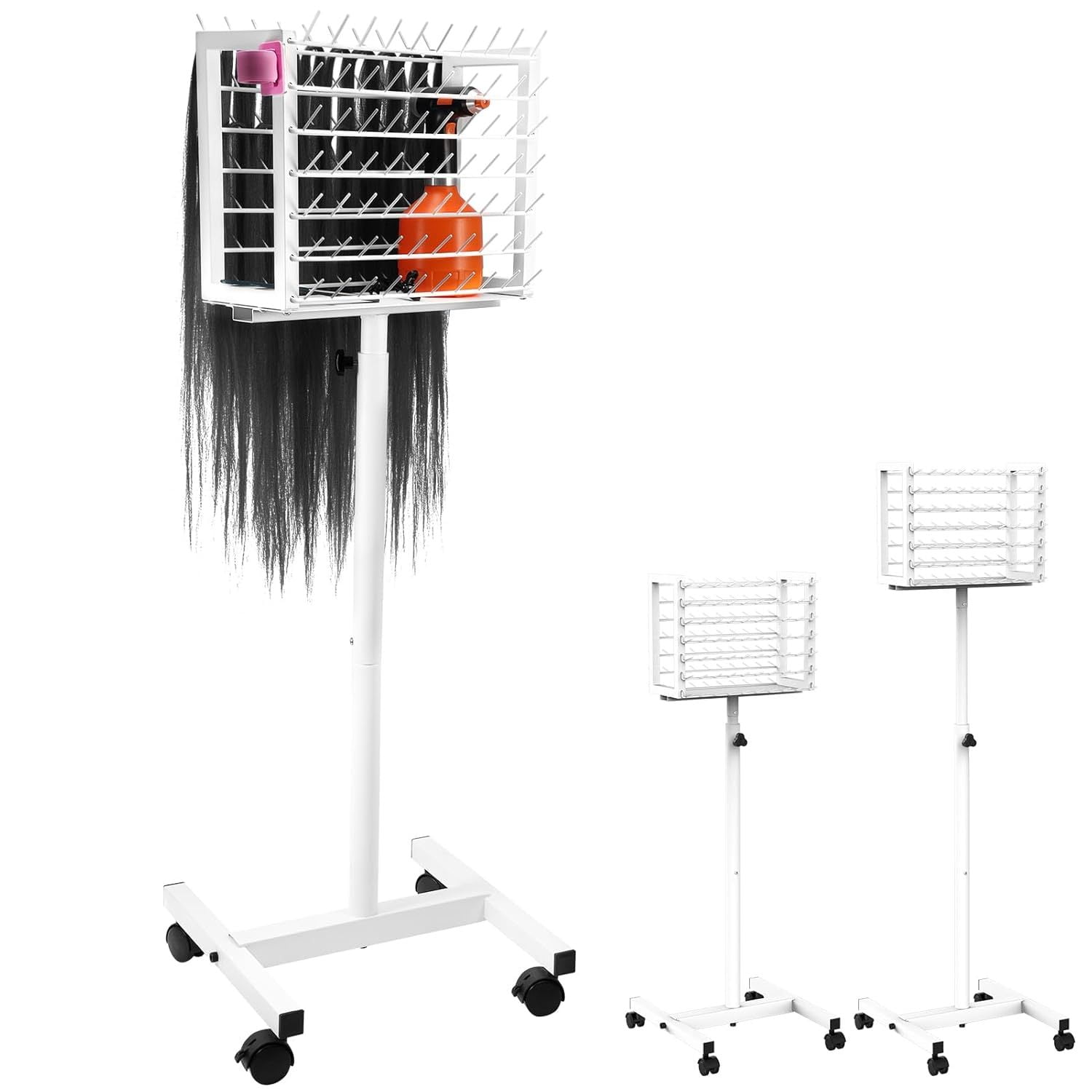 Steel Braiding Hair Rack, Liftable and Rotating, Double Sided Braid ...