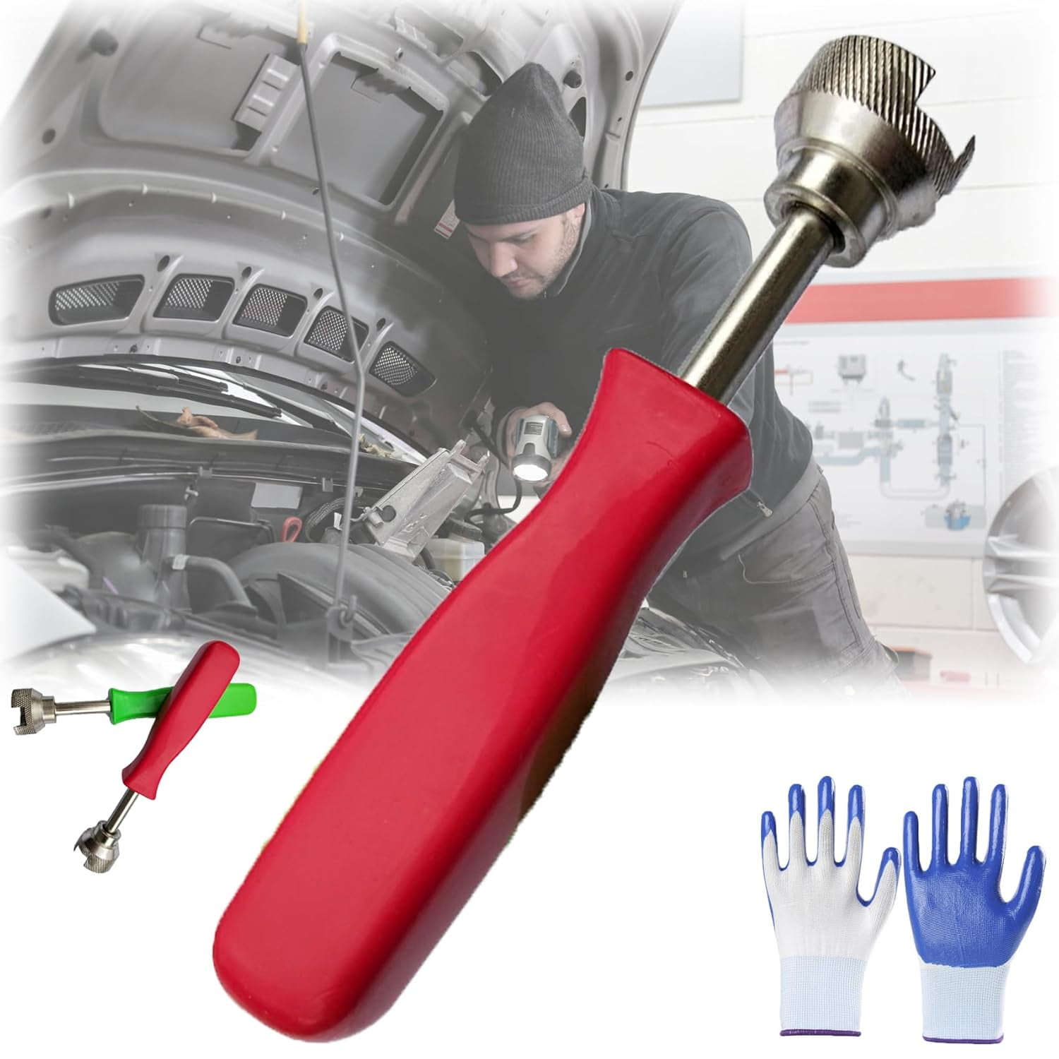 Steel Brake Spring Washer Tool for Rear Wheel, Handle Car Repair Tool ...