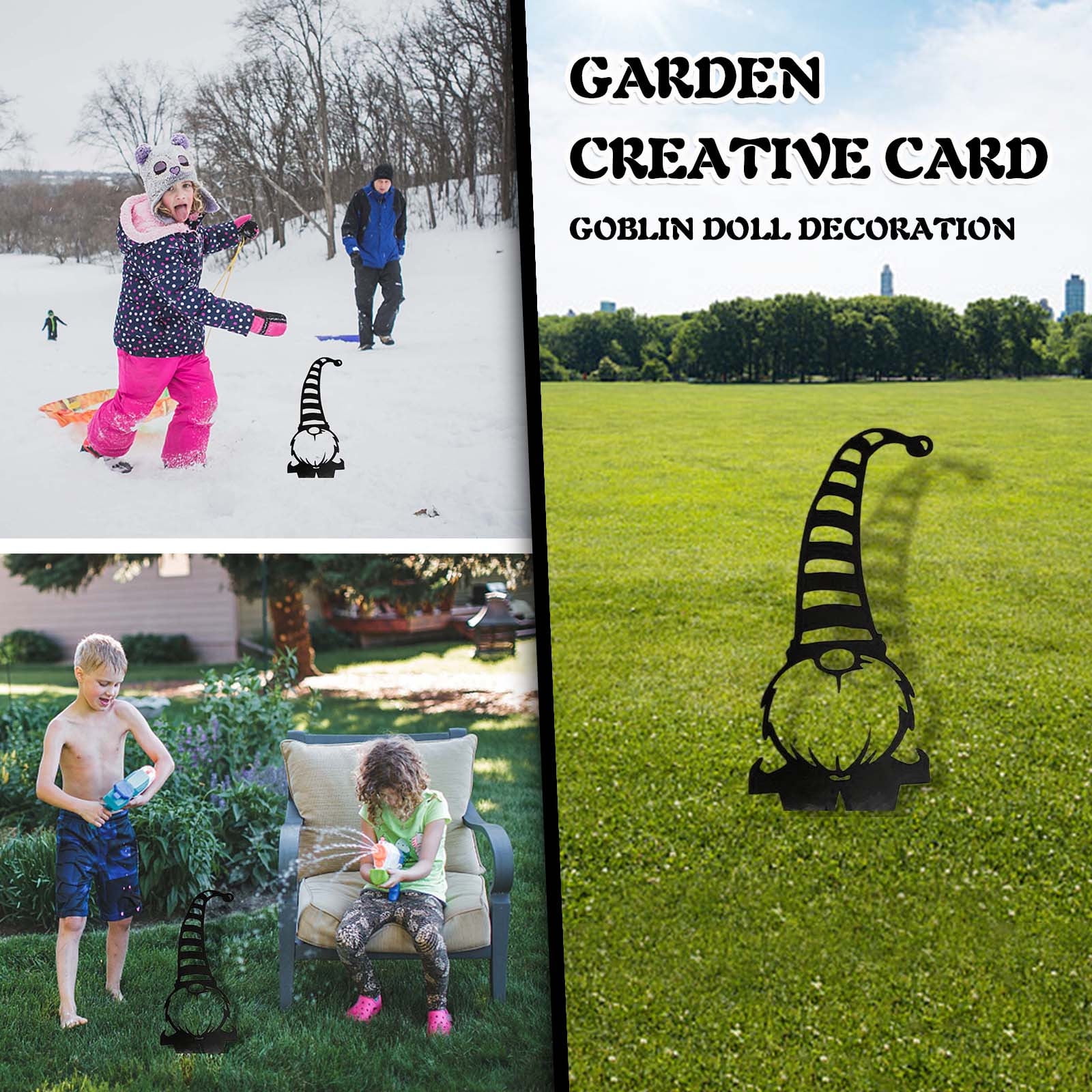 Steel Branch Gnomes Decoration Metal Tree Art Metal Gnomes Garden Steel ...