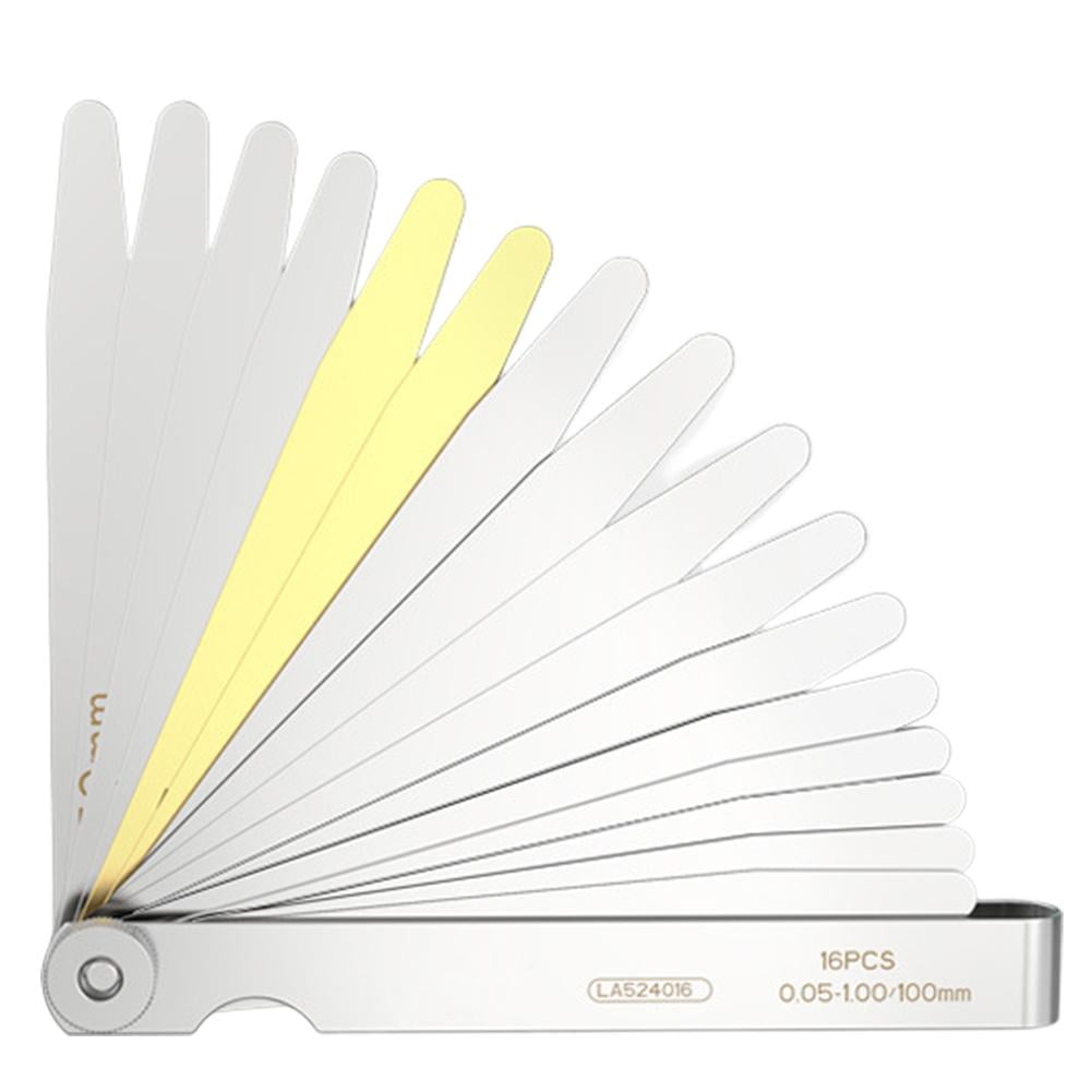 Steel Brass Feeler Gauge Rust Resistant Palm Sized Design High ...