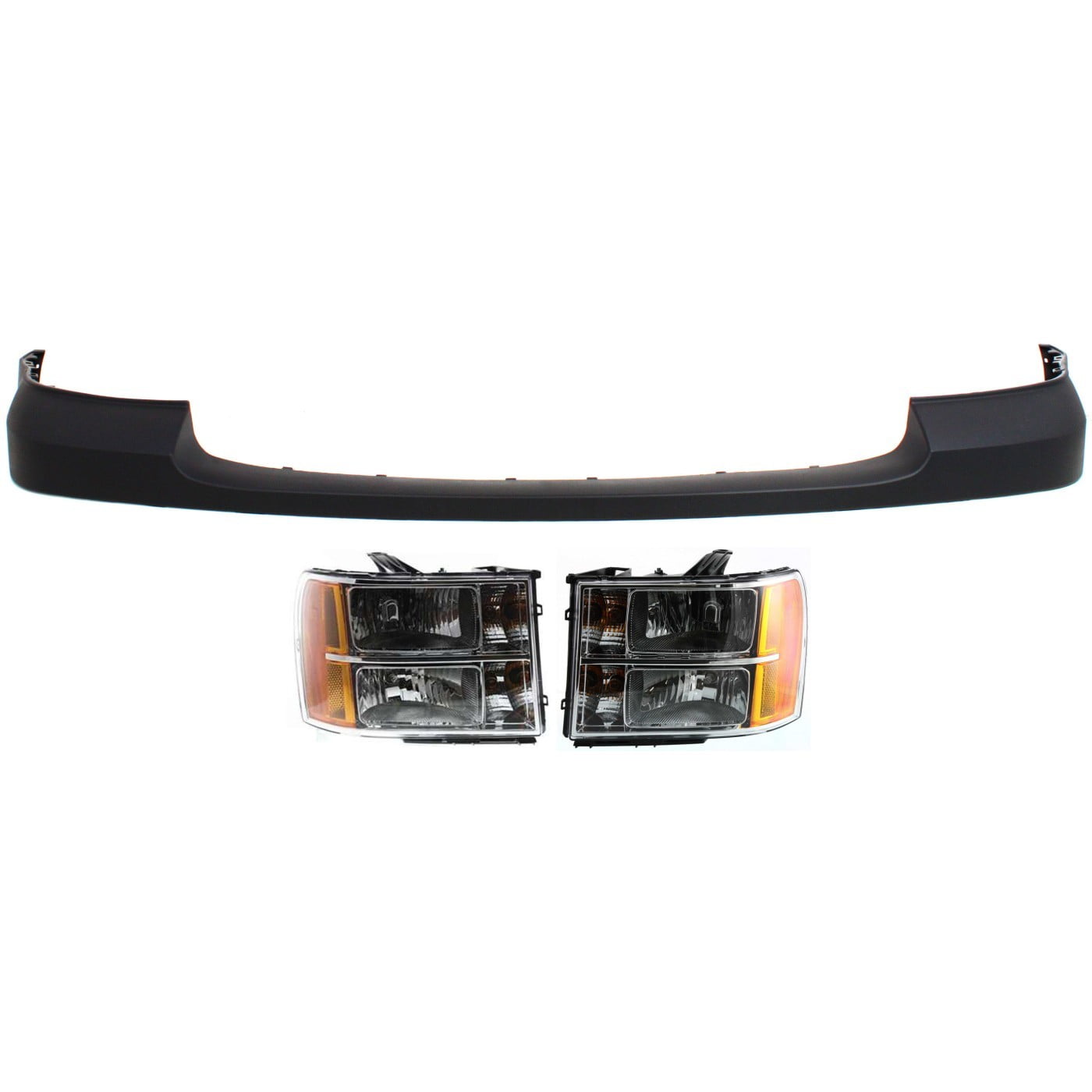 Steel Bumper Cover & Fender Set with Fog Light Cut-Out - Front for ...