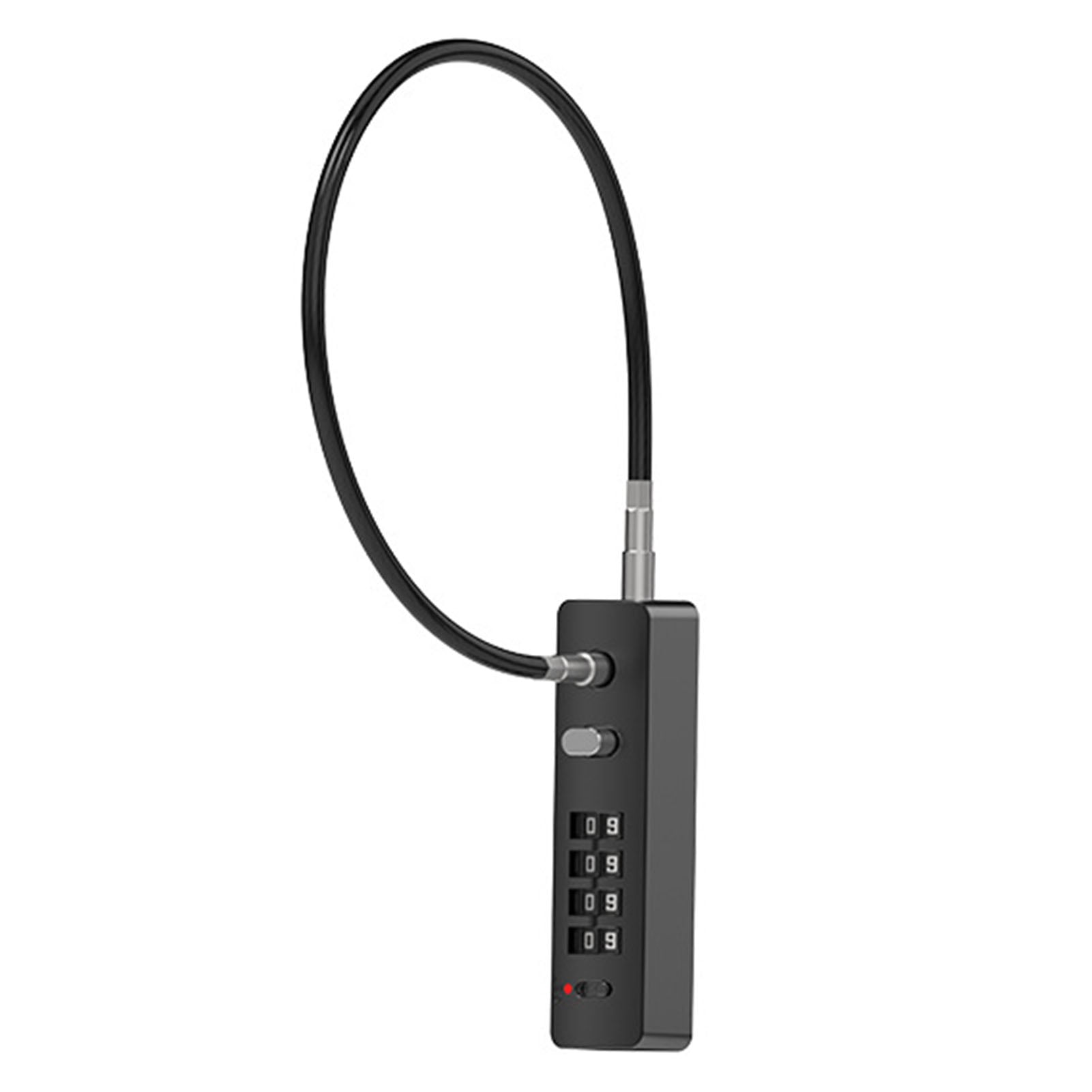 Steel Cable Lock 4 Digit Password Lock Rope Combination Lock for Bike ...