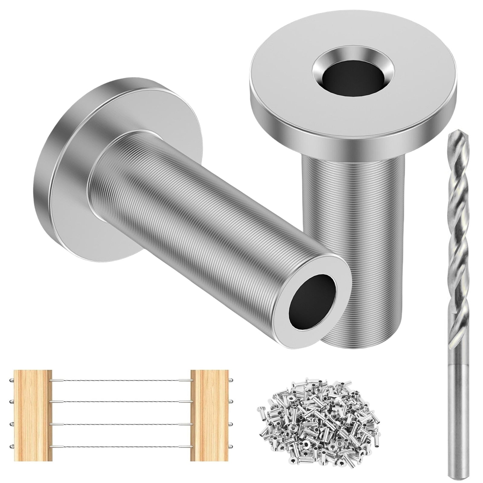Steel Cable Railing Hardware Sleeves set Protective Sleeves Cable ...