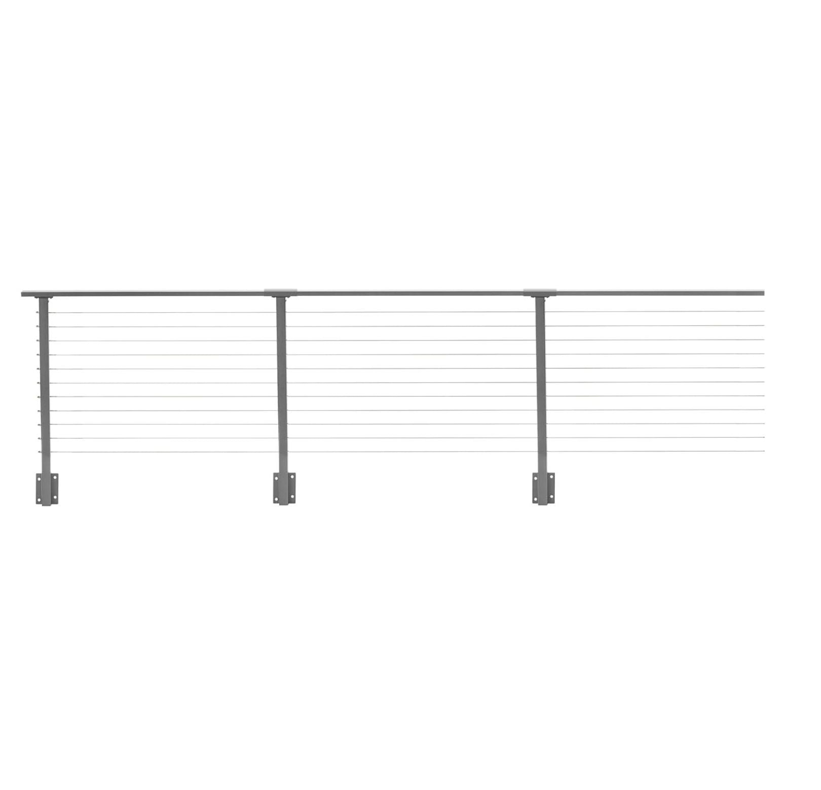 Steel Cable Railing System for Deck Handrails - DIY Complete Kit ...