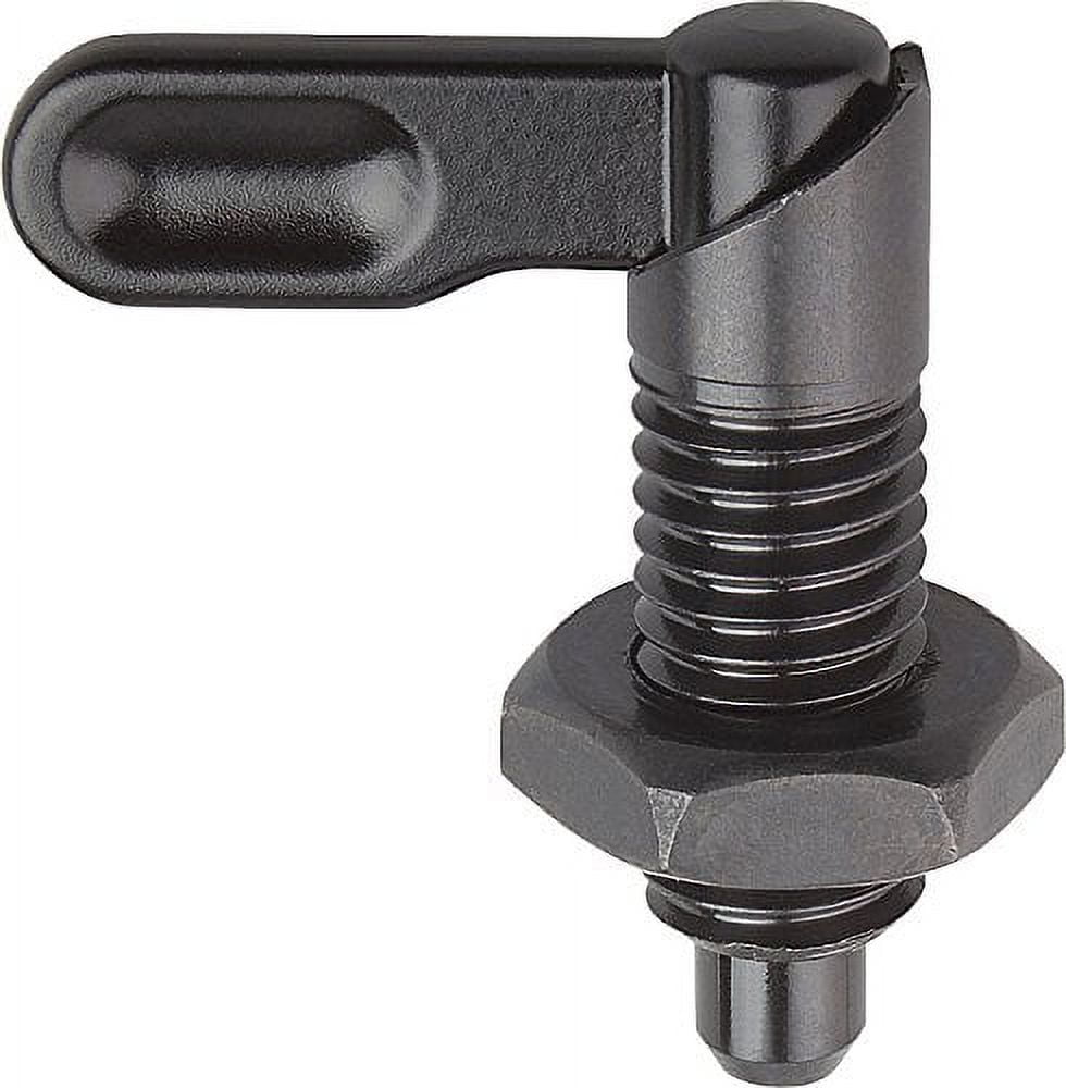 Steel Cam Action Indexing Plunger, D, Inch, Black Oxide Finish, 12 mm ...