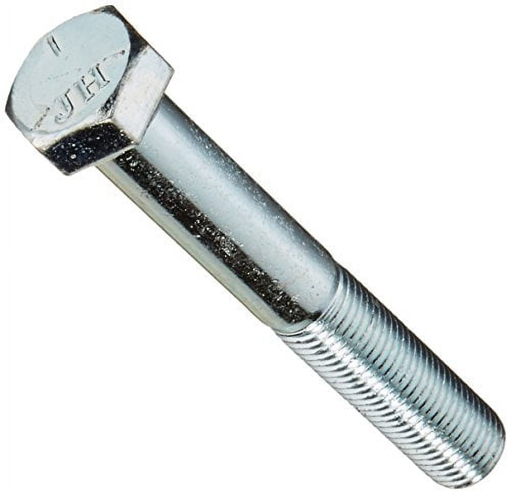 Steel Cap Screw, Grade 5, Zinc Plated Finish, Hex Head, External Hex ...