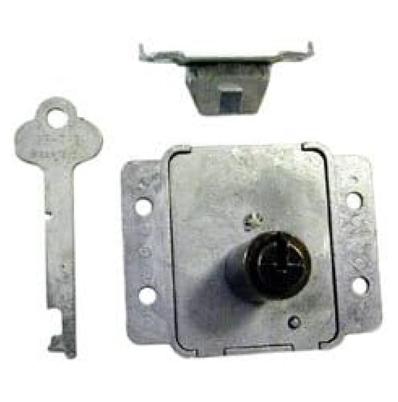 Steel Cedar Chest Flush Mount LID Lock with Barrel Trunk Steamer Key ...