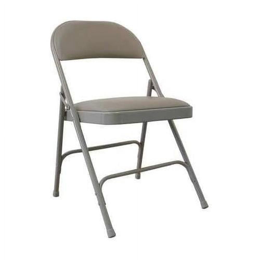 Steel Chair With Vinyl Padded, Beige - Walmart.com