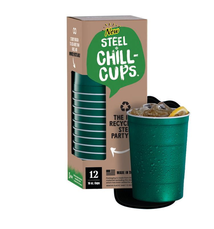 Steel Chill Cups Sustainable, Recyclable Steel Party Cups - Walmart.com