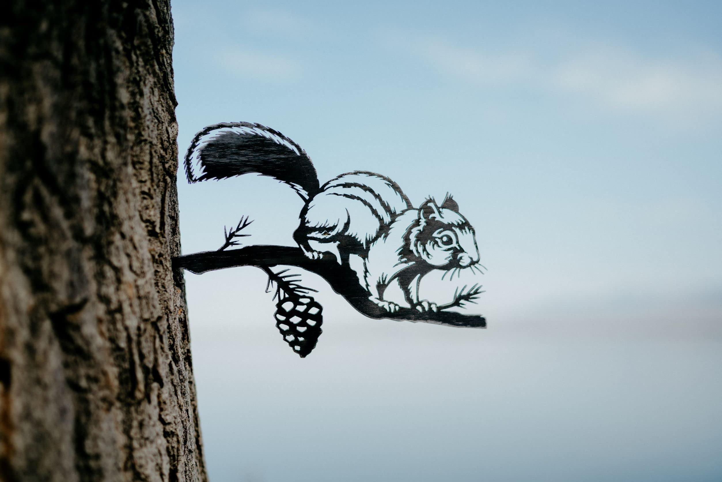 Steel Chipmunk Decoration | Metal Art | Garden Art | Backyard Art ...