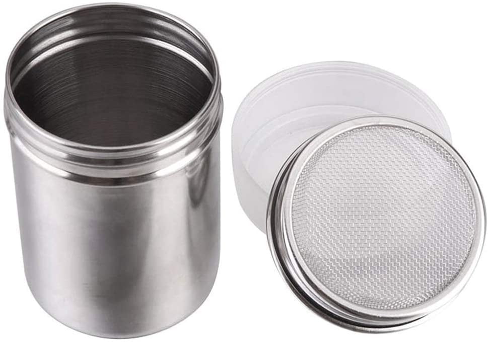 Steel Chocolate Shaker Icing Sugar Powder Cocoa Flour Coffee Sifter ...