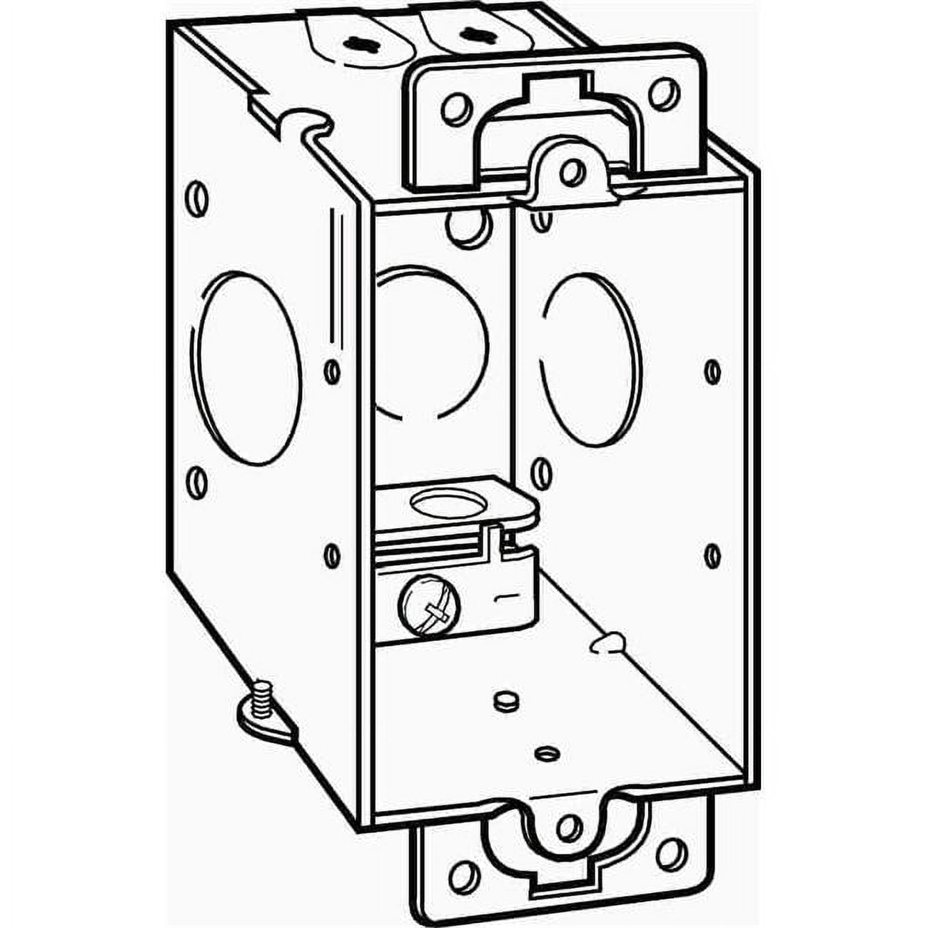 Steel City 12.5 cu in Rectangle Galvanized Steel 1 gang Switch Box ...