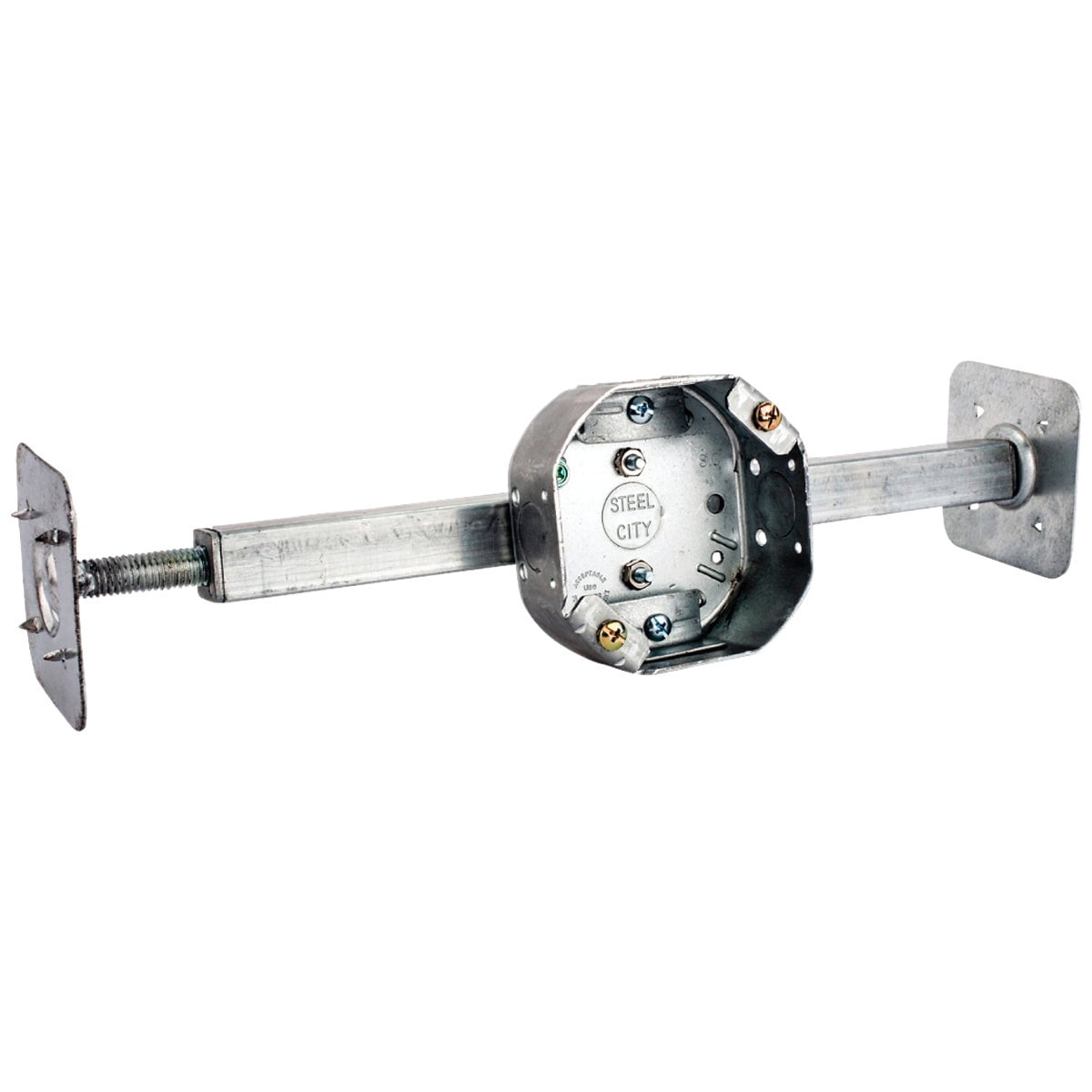 Steel City 4 In. Old Work Octagon Ceiling Fan Box with Brace 54151CFB ...