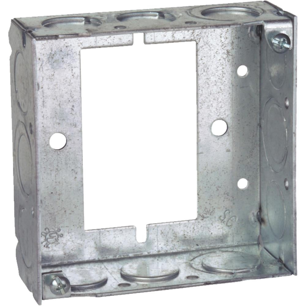 Steel City 531511234UB Pre-Galvanized Steel Square Box Extension Ring ...