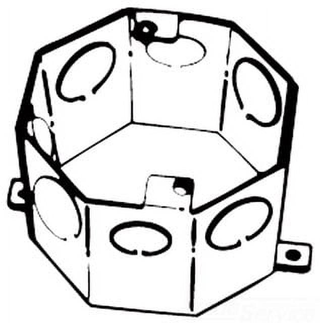Steel City 54551 1/2 & 3/4, Concrete Box Ring, 1/2 & 3/4 Octogon Box, 1 ...