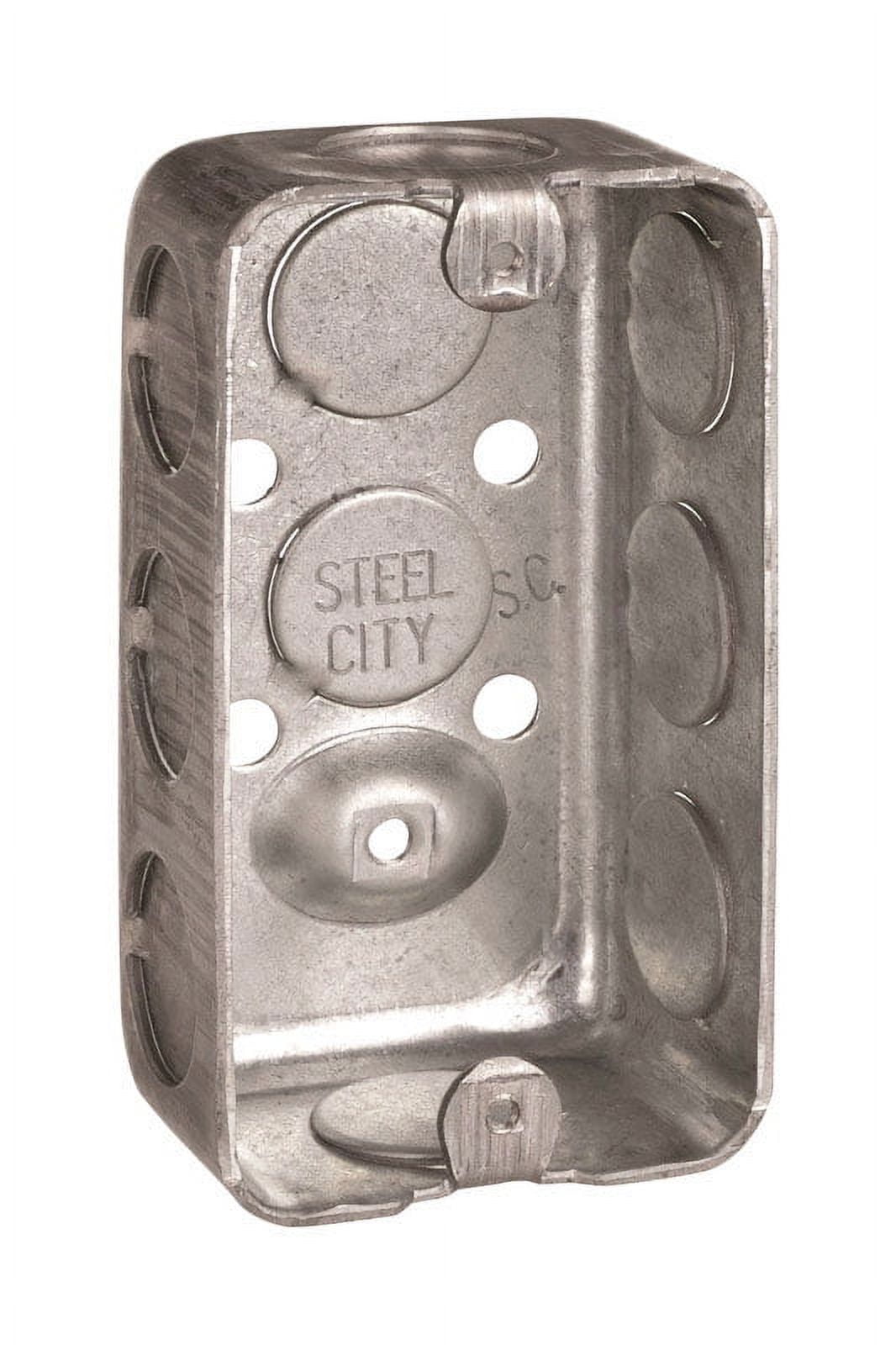 Steel City 58351 1/2 Utility Box, Steel, 4" x 2-1/8" x 1-1/2" - Walmart.com