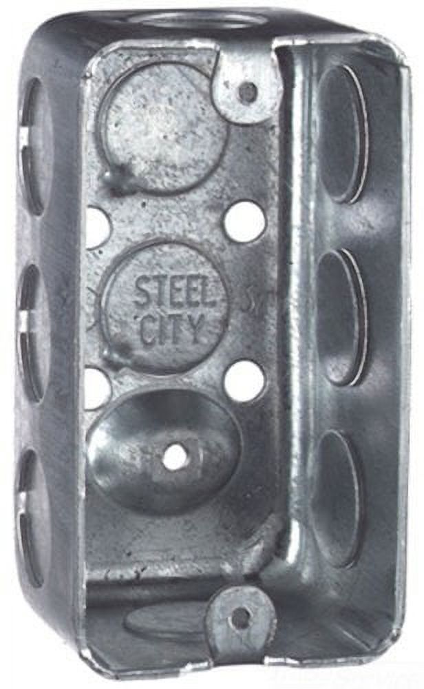 Steel City 58361-1/2 Handy/Utility Outlet Box, Drawn Construction, 4 ...
