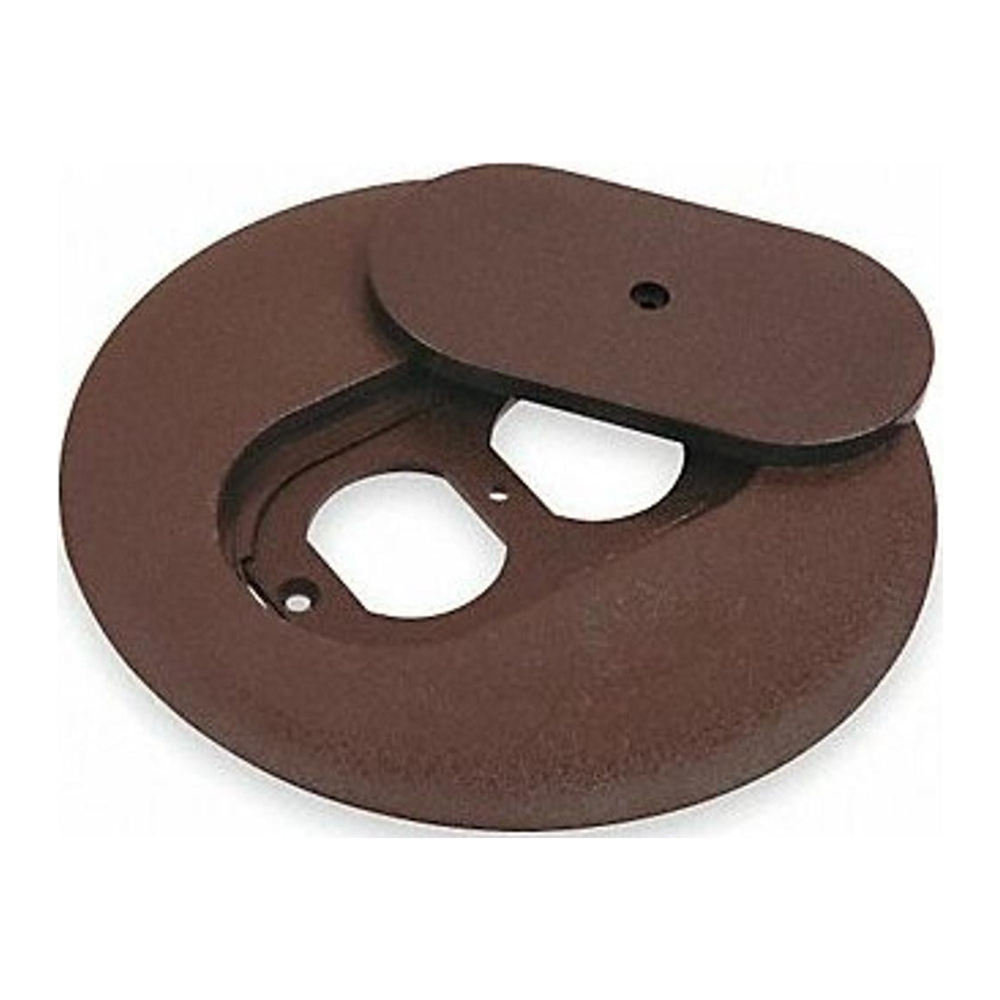 Steel City Round Floor Box Cover, 6 in., Brown, Polycarbonate, For 68 ...