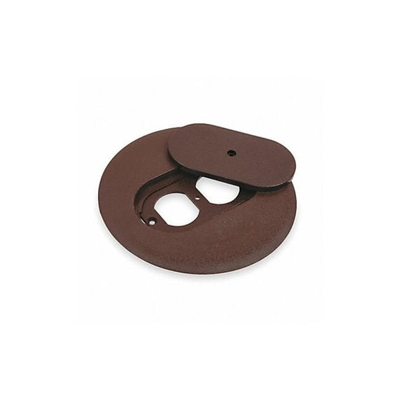 Steel City Round Floor Box Cover, 6 in., Brown, Polycarbonate, For 68 ...