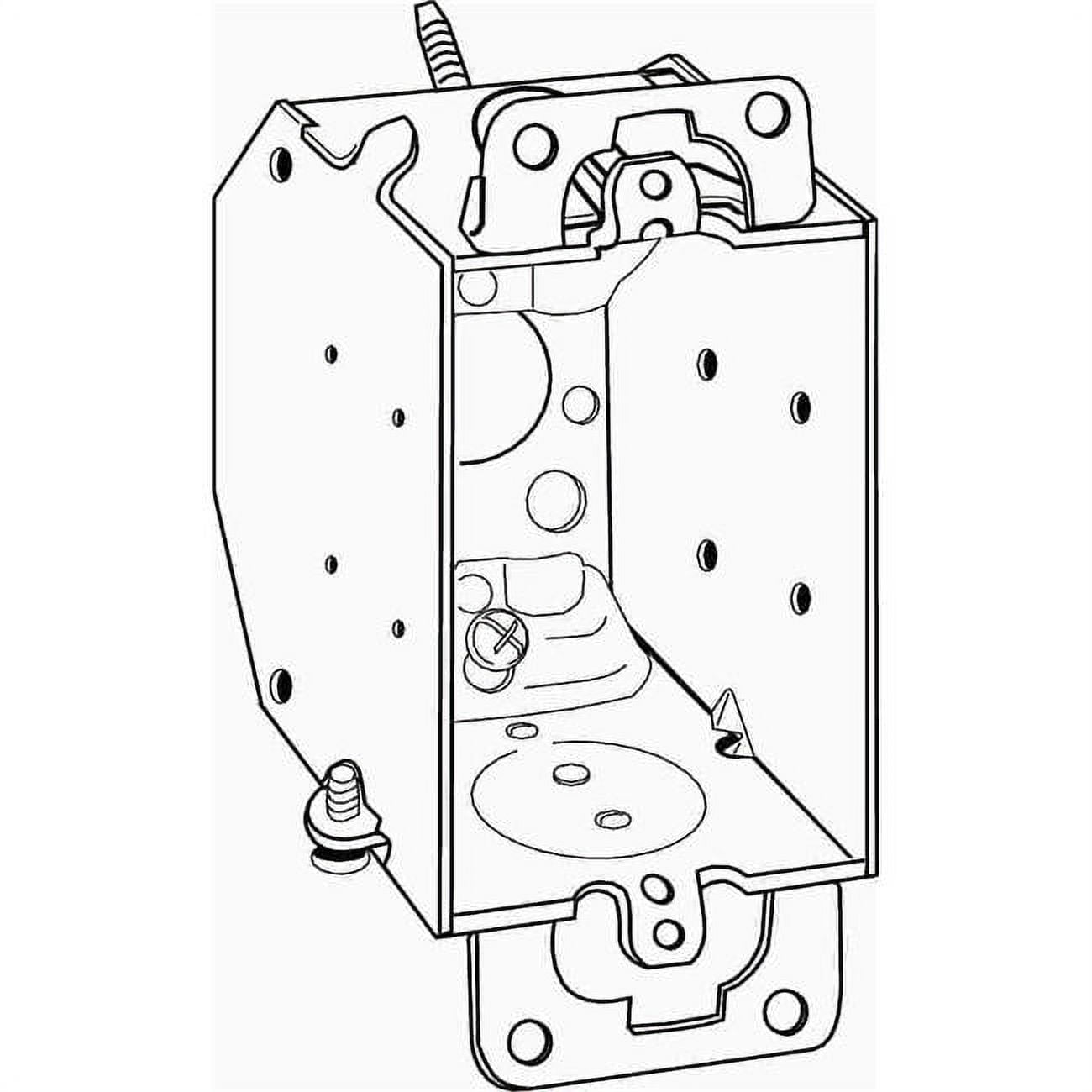 Steel City LCOW 25 Gangable Switch Box Steel 3 X 2 X 2 1 4 steel-city-lcow-25-gangable-switch-box-steel-3-x-2-x-2-1-4