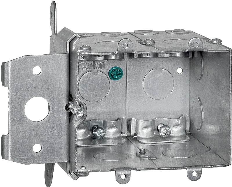 Steel City MB238ADJ Adjustable Wall Box, 1 -Outlet, 2 -Gang, 8 ...