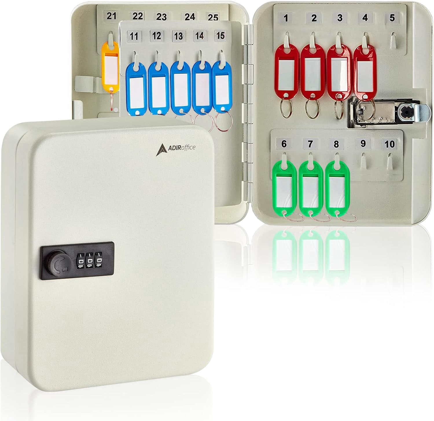 Steel Combination Lock Keys Cabinet Security Storage Box Organizer ...