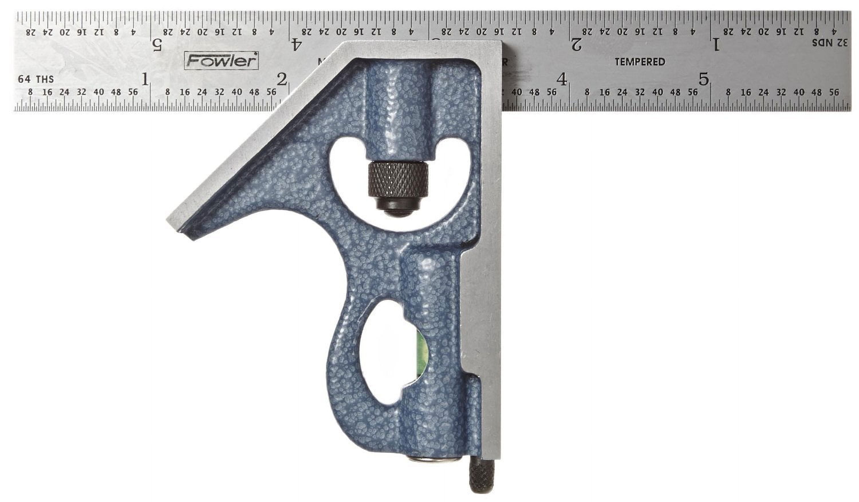 Steel Combination Square Set with Baked Blue Enamel Finish, 4R ...