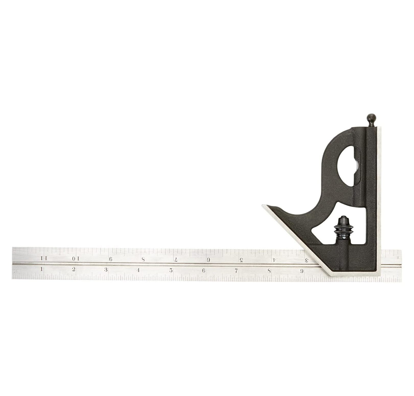 Steel Combination Square with Square Head - 12" Blade Length, Cast Iron ...