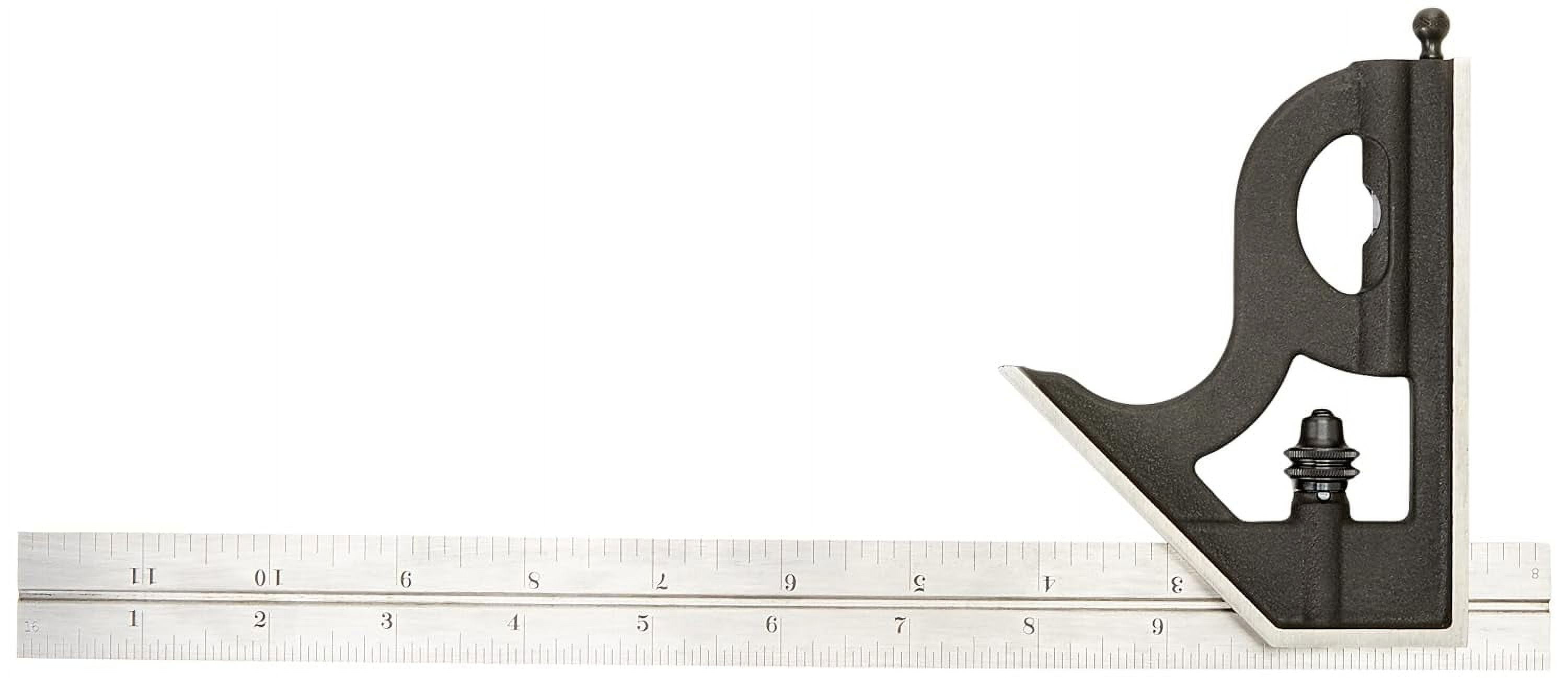 Steel Combination Square with Square Head - 12" Blade Length, Cast Iron ...