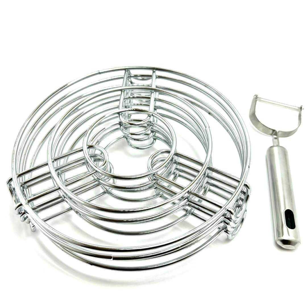 Steel Creations Stainless Steel Hotpot Stand Pack of 4 with Peeler ...