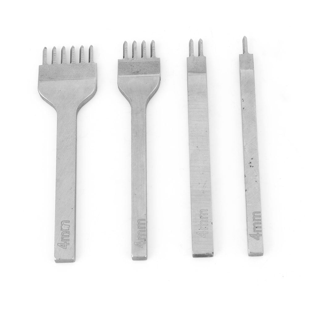 Steel DIY Leather Craft Tools Stitching Chisel Tool 1 Prong / 2 Prong ...