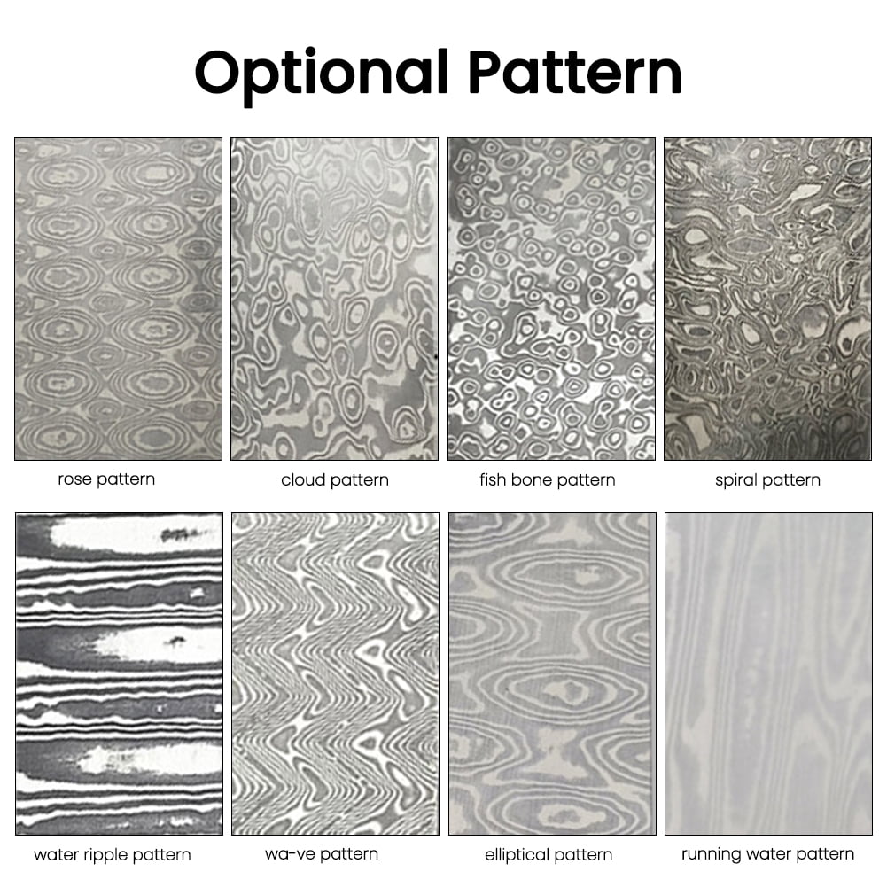 Steel Damascus Steel Billet Patterned Steel Cutter Embryo Forging ...