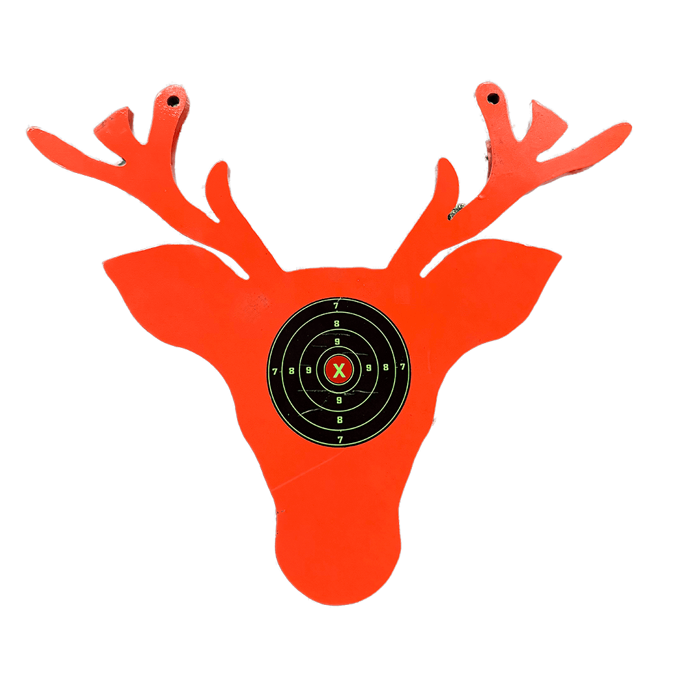 Steel Deer-Shaped Shooting Target – Durable Metal Silhouette for Rifle ...