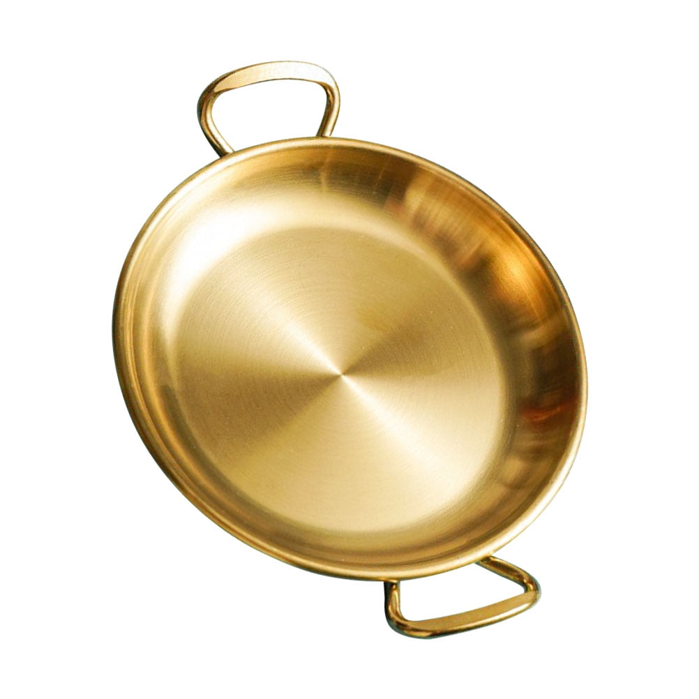 Steel Dinner Plates Stainless Wok Pan Amphora Snack Frying Housewarming ...