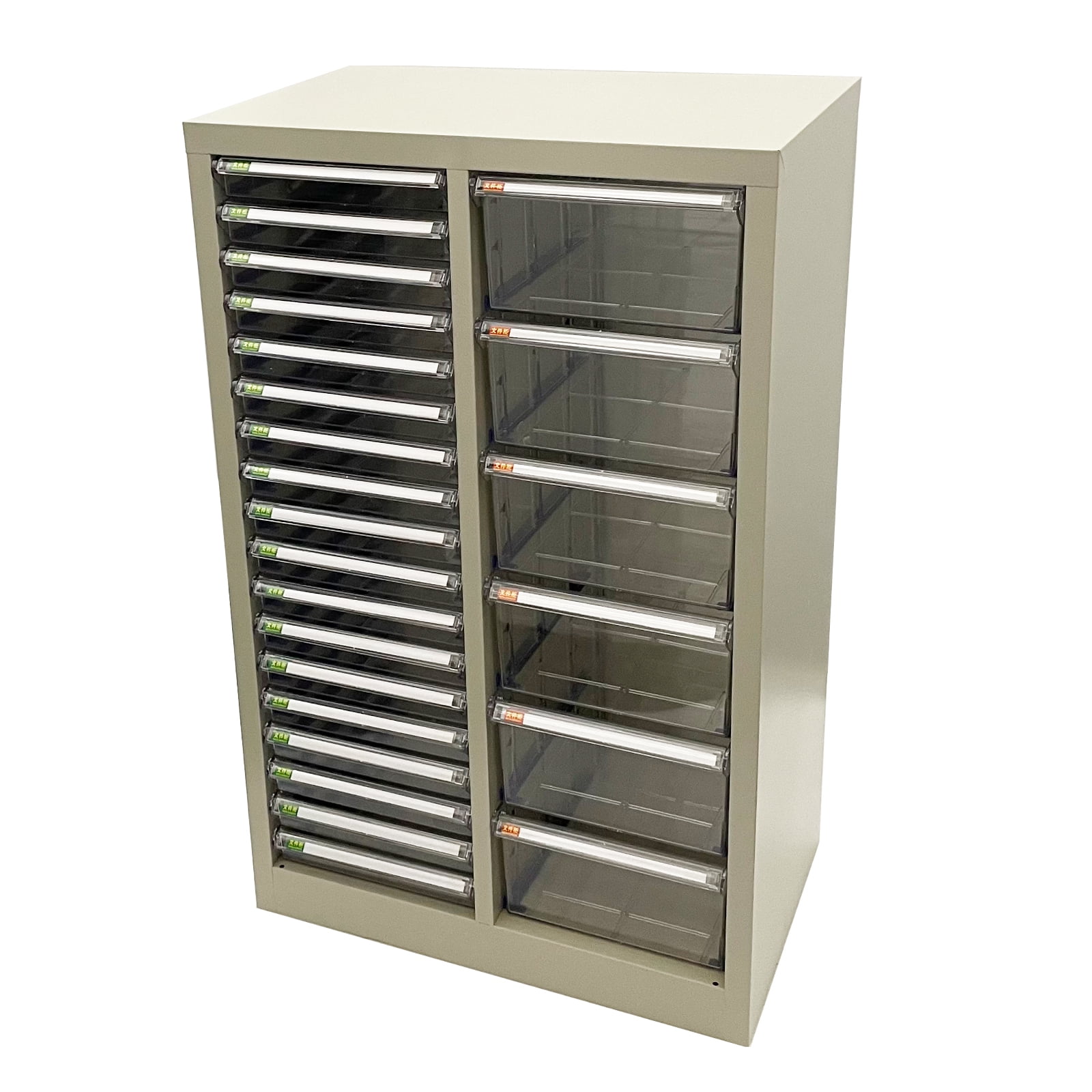Steel Document Storage Cabinet Filing Office Drawer 24 Plastic Drawers ...