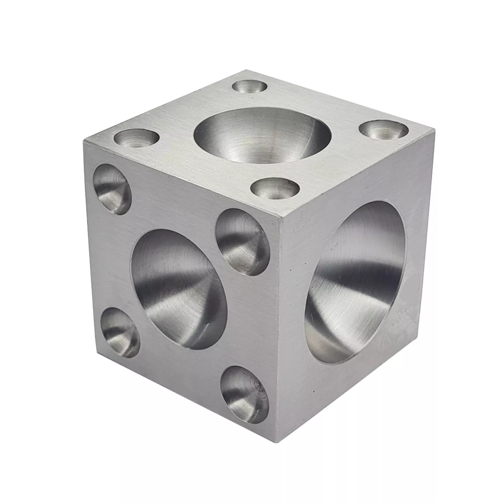 Steel Doming Block 2.5" x 2.5" x 2.5" Dapping -Jewelry Making Metal ...