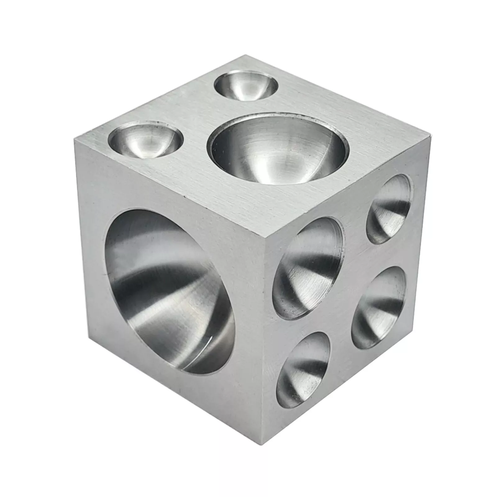 Steel Doming Block 2" x 2" x 2" Dapping - Jewelry Making Metal Forming ...