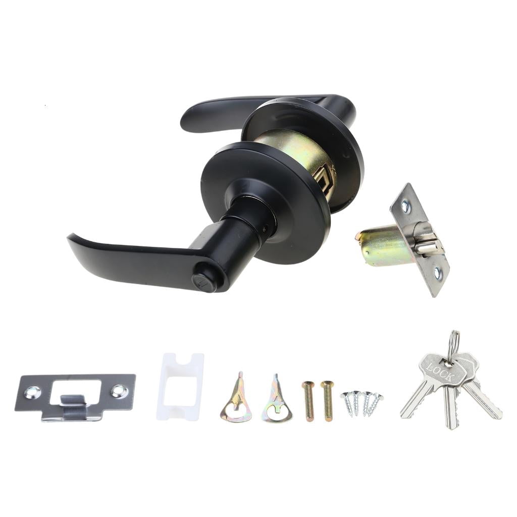 Steel Door Handle Set with Included Spindles & Screws Stylish Door ...
