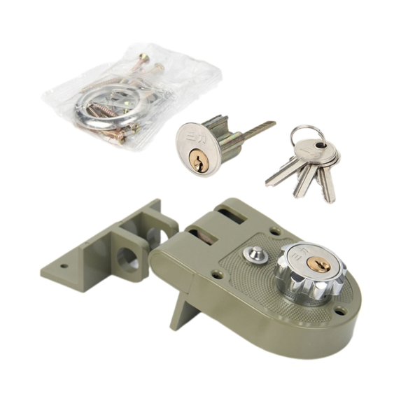 Steel Door latches Lock Resistant Lock for Vintage Push Pull Mechanism ...