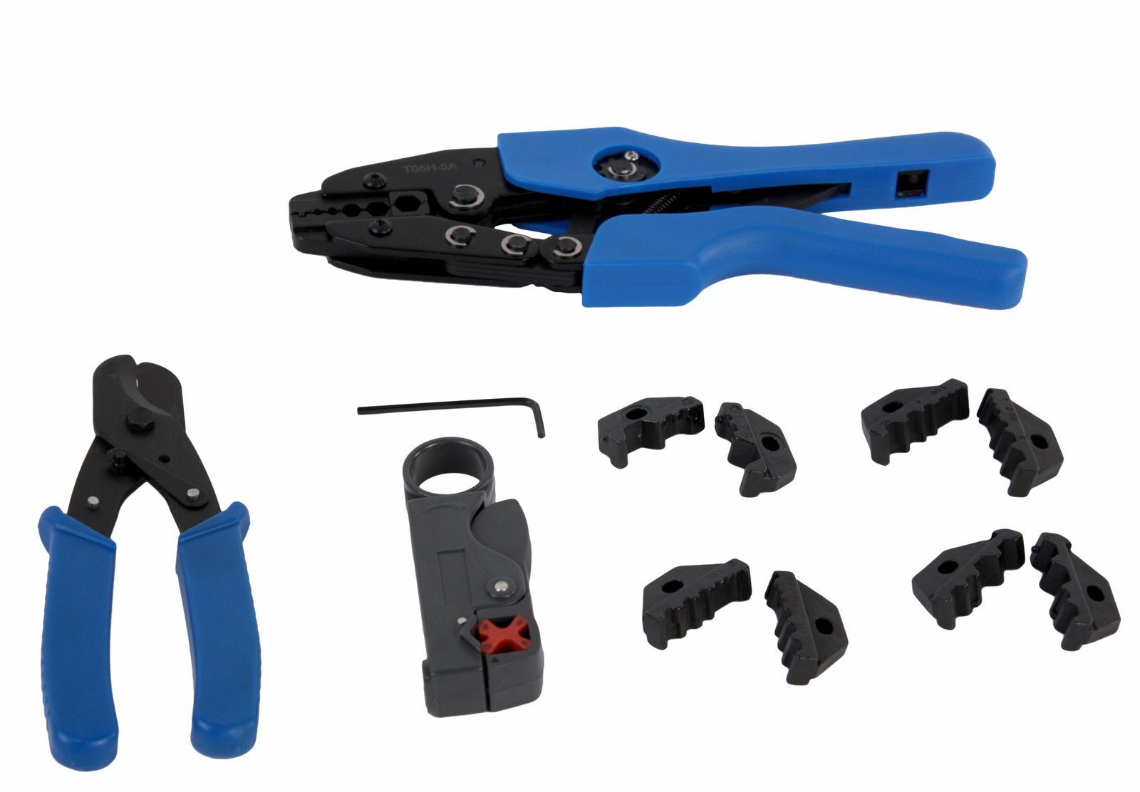 Steel Dragon Tools® Coaxial Cable Compression Ratchet Crimper Crimping ...
