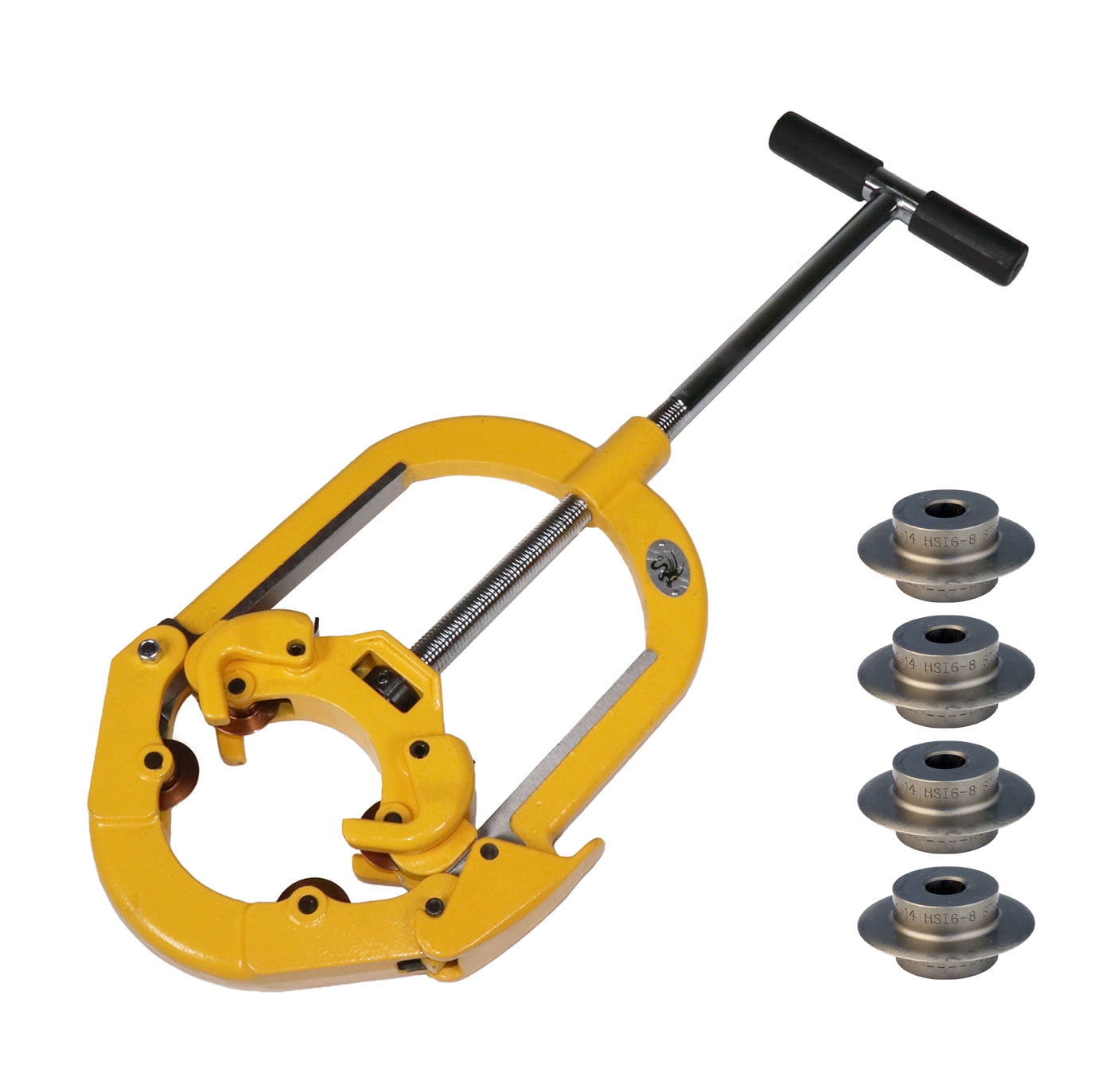 Steel Dragon Tools® H6 Hinged Pipe Cutter 4" to 6" and (4) REED® H6I6-8 ...