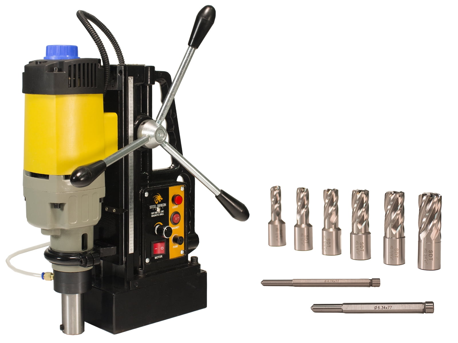 Steel Dragon Tools® MD50 Magnetic Drill Press with HSS Annular Cutters ...