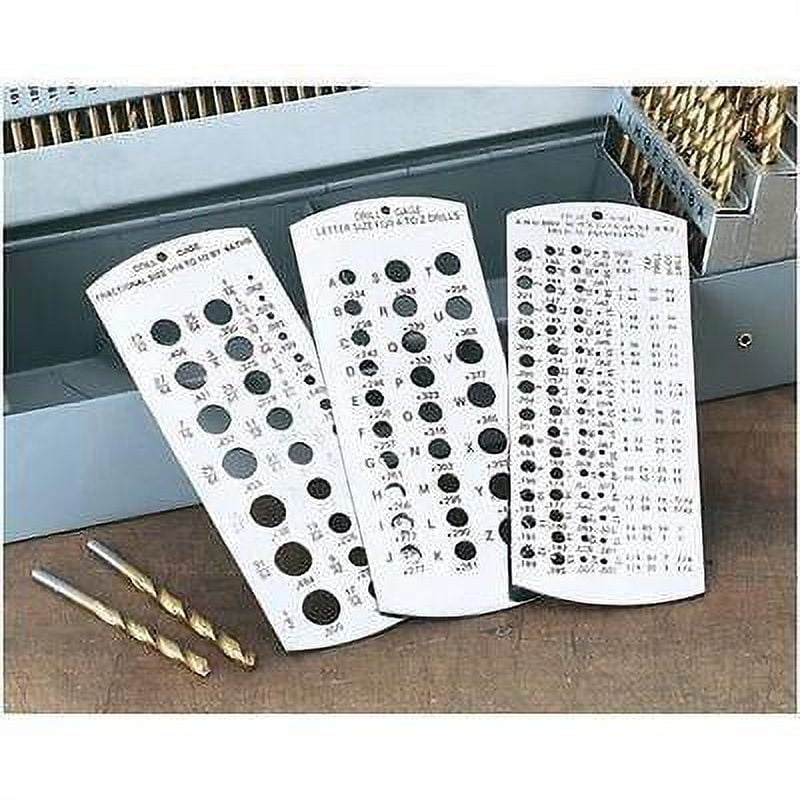 Steel Drill Bit Gauge for Number Letter & Fractional Drills - Walmart.com