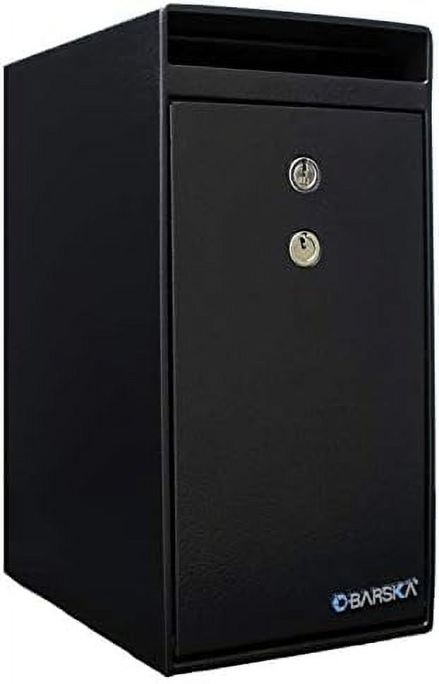 Steel Dual Key Cash Drop Depository Safe Mail Money Cash Drop Safe Box ...