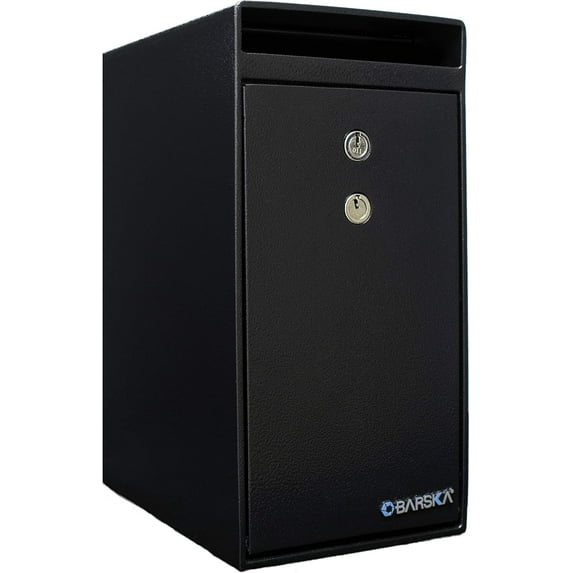 Steel Dual Key Cash Drop Depository Safe Mail Money Cash Drop Safe Box ...