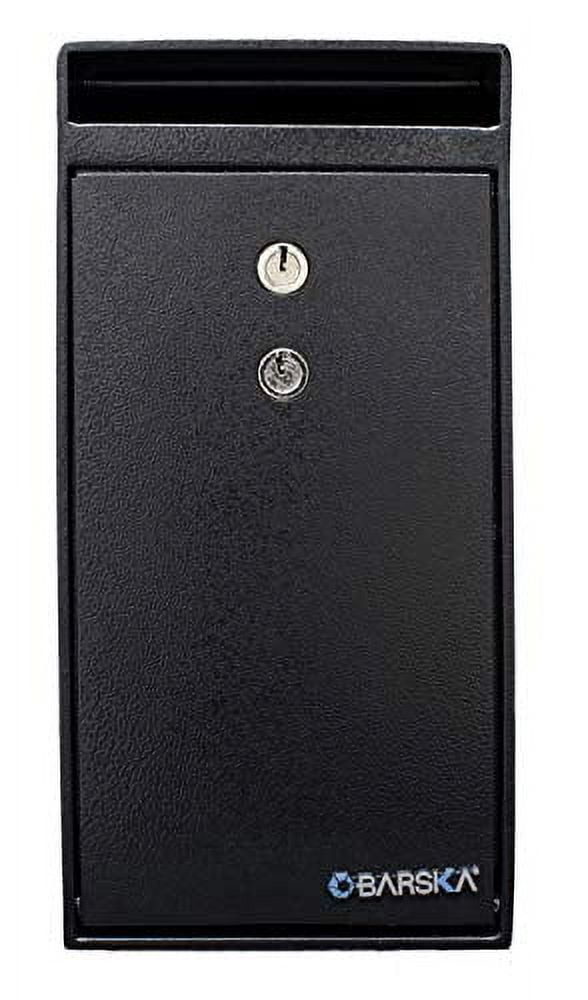 Steel Dual Key Cash Drop Depository Safe Mail Money Cash Drop Safe Box ...