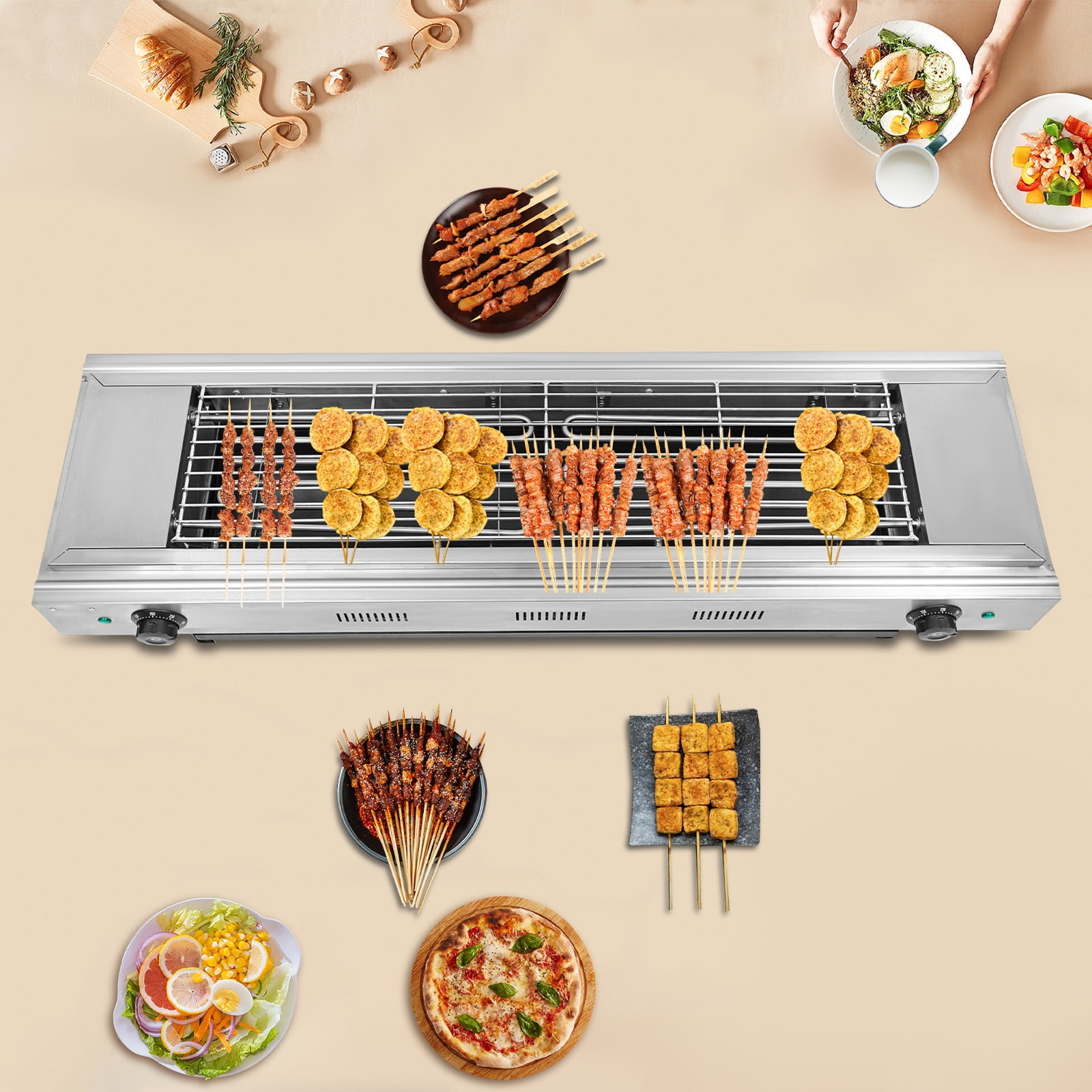 Steel Electric Campfire Grill, Propane Powered with 3KW Power Output ...