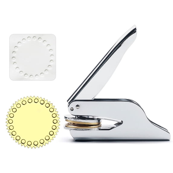 Steel Embosser Stamp Embossing Seal Stamp for Certificate Seal Labels ...